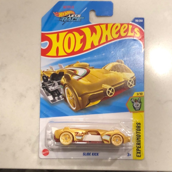 Mattel | Toys | Slide Kick Toy Car Gold | Poshmark
